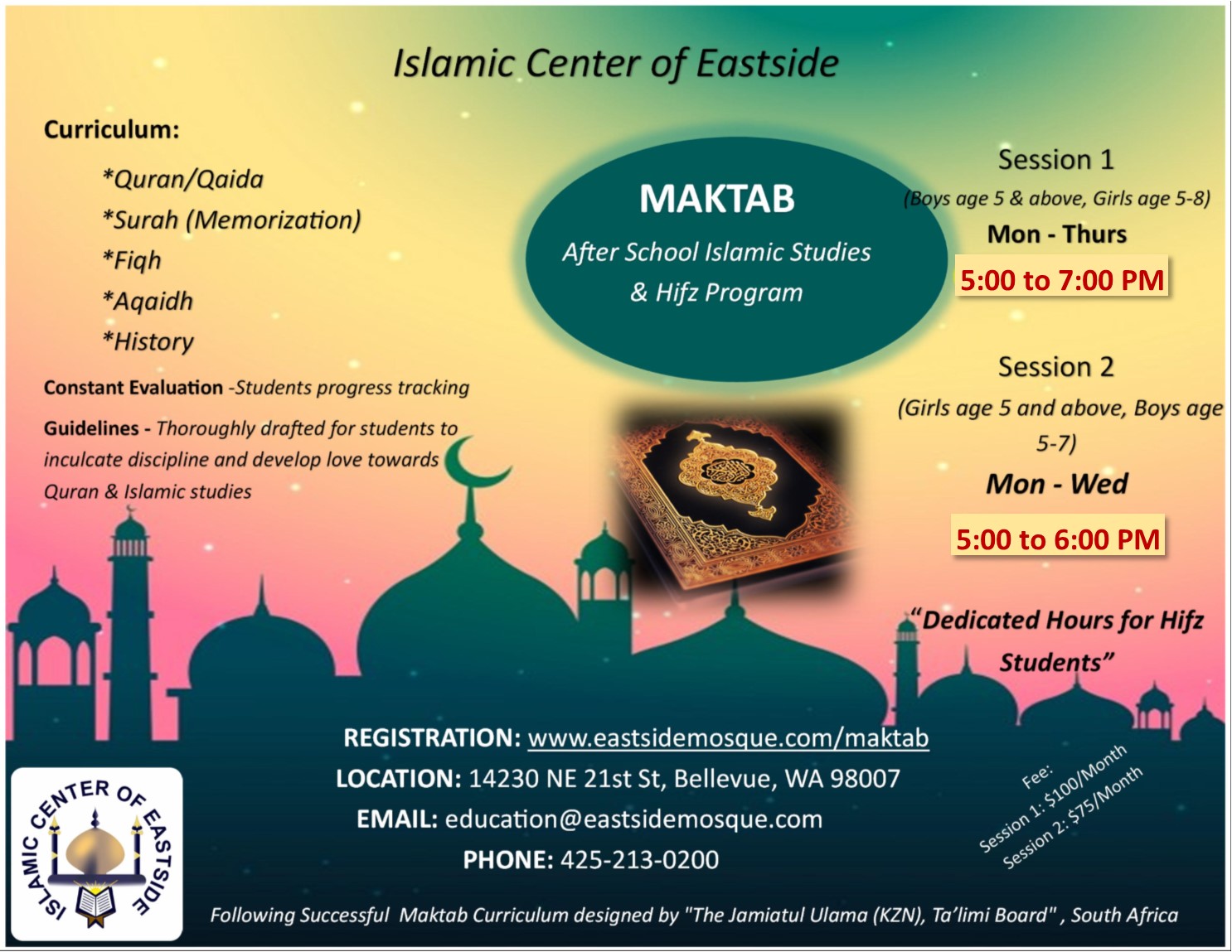 Islamic Center of Eastside (Bellevue Masjid)